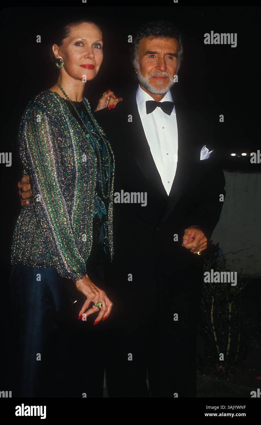 RICARDO MONTALBAN with wife GEORGIANA YOUNG 1987.RICARDOMONTALBANRETRO ...
