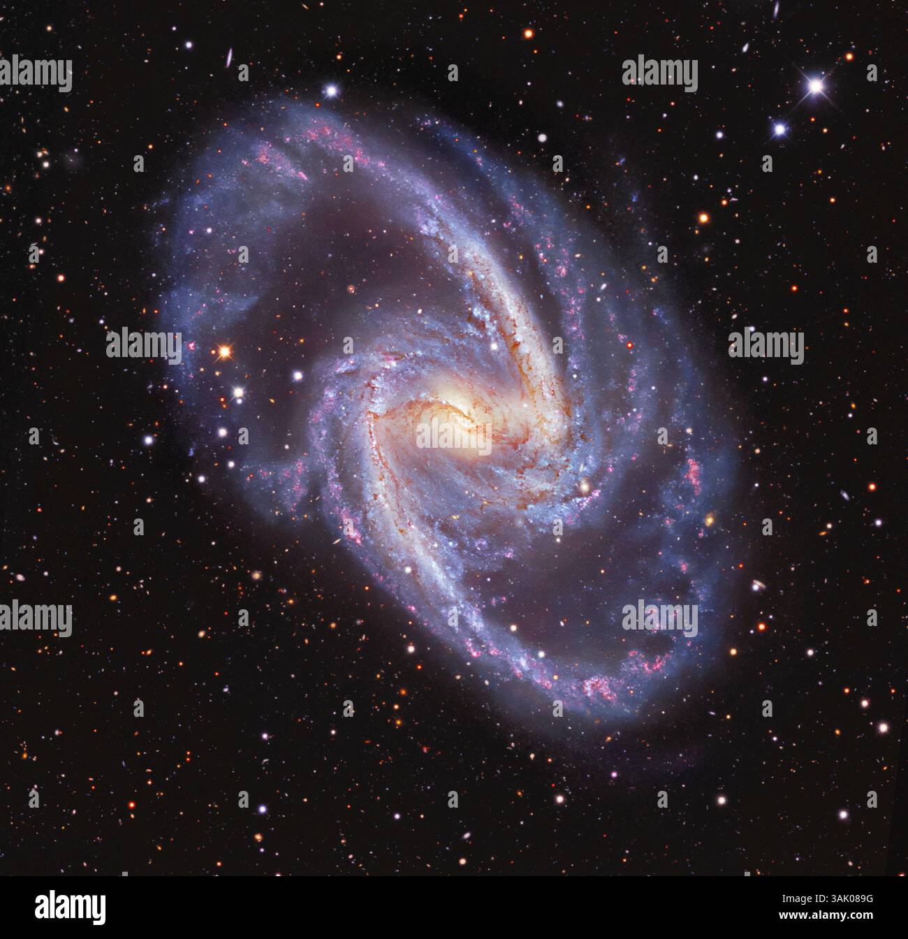 Great Barred Spiral Galaxy, composite image Stock Photo - Alamy