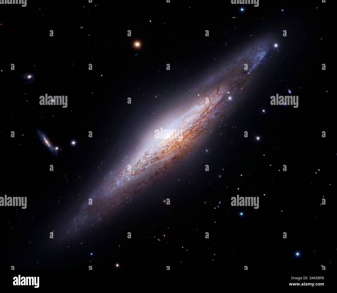 Spiral galaxy NGC 2683, composite image. NGC 2683 is a spiral galaxy the lies between 16-25 ...