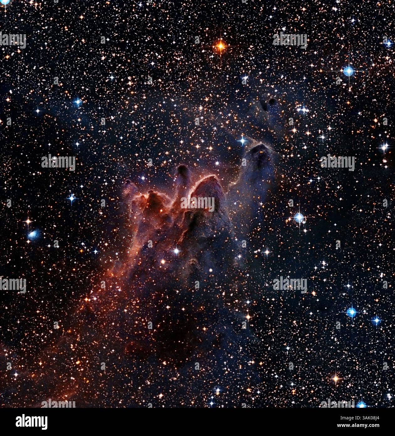 Composite image showing Cometary Globules CG-30/31/38. These structures ...