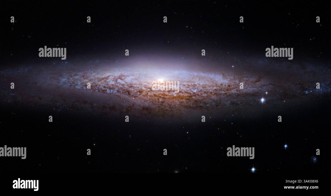 Spiral galaxy NGC 2683, optical image. NGC 2683 is a spiral galaxy the ...