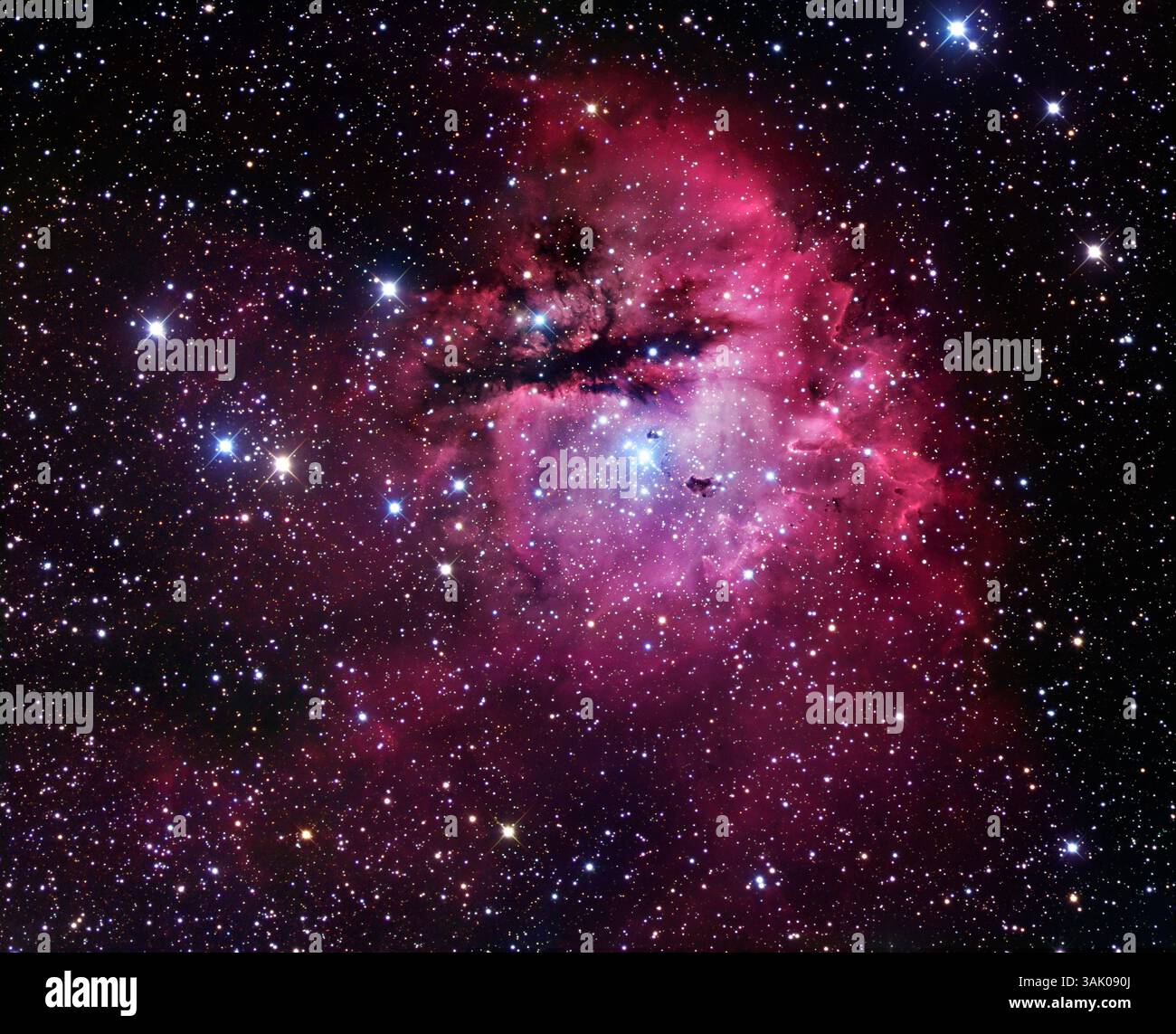 Emission nebula NGC 281, optical image Stock Photo - Alamy