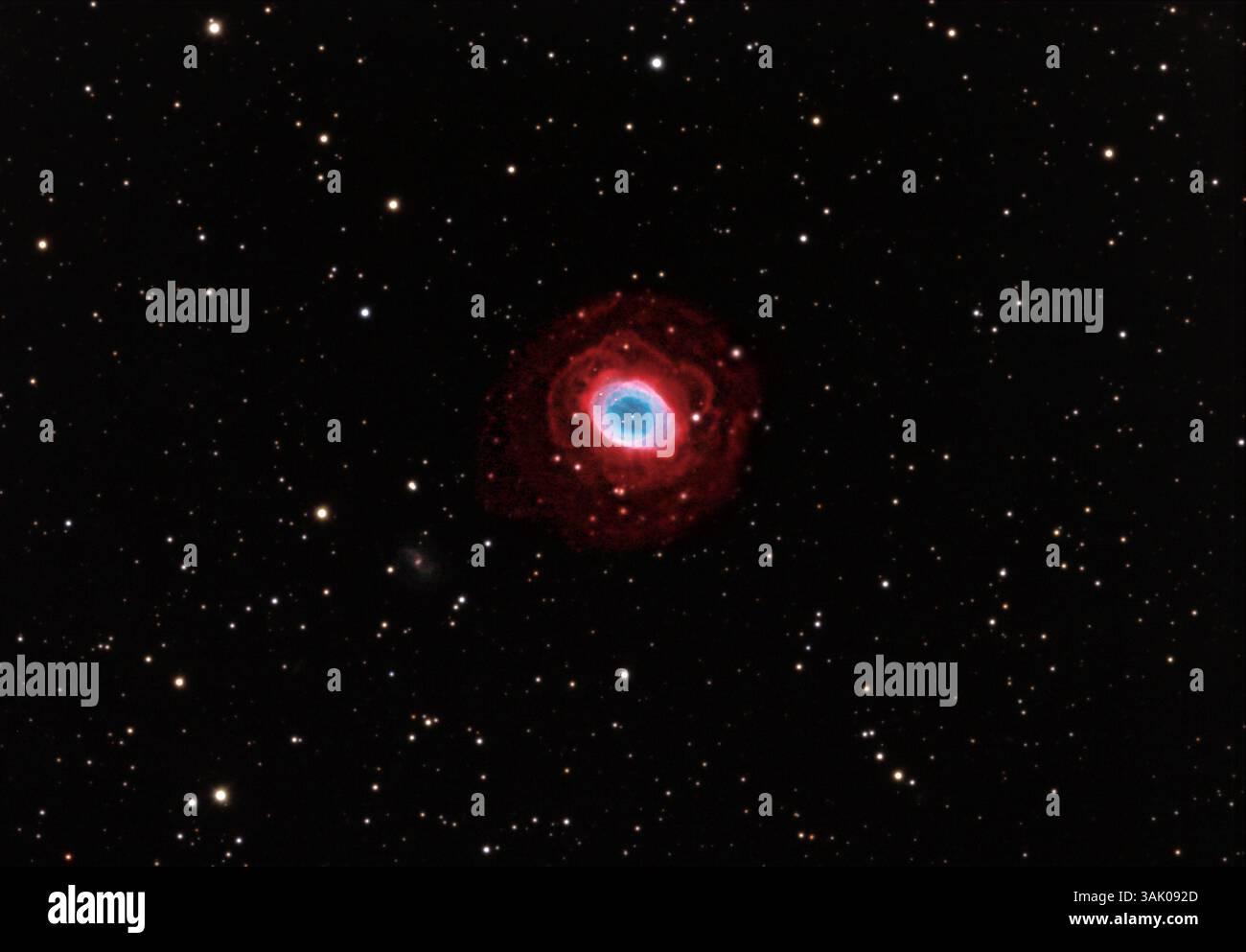 Ring nebula (M57), optical image. The Ring nebula is a planetary nebula ...