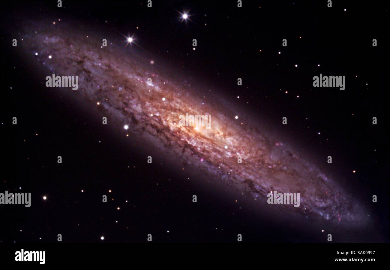 Sculptor galaxy (NGC 253). This galaxy, also known as the Silver Coin ...