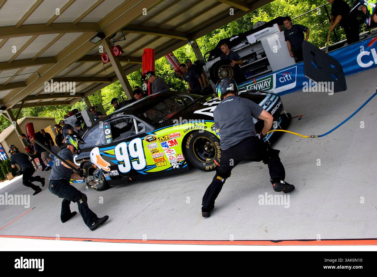 22 May, 2009 NASCAR Coca Cola 600 Concord, NC - Roush Fenway Racing pit ...