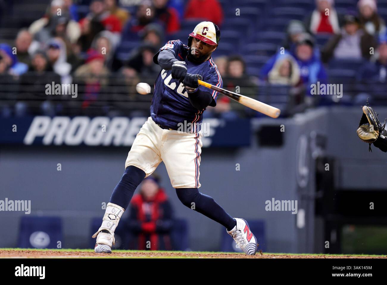 CLEVELAND, OH - APRIL 11: Cleveland Guardians first baseman Carlos ...