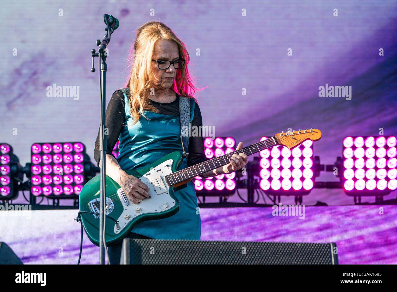 Charlotte Caffey of The Go-Go's performs during the first weekend of ...