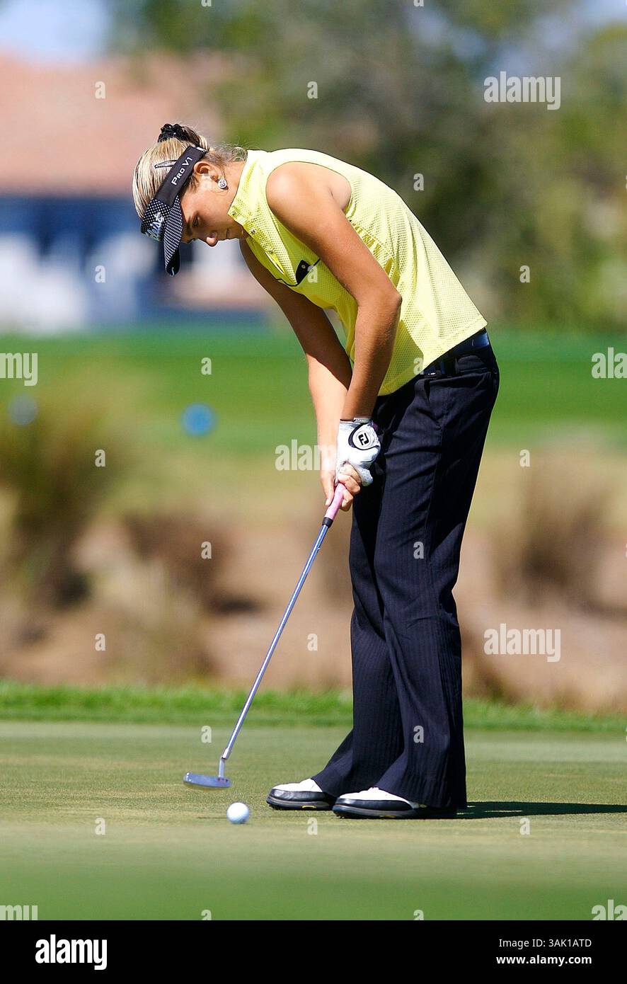 Mar 02, 2009 - West Palm Beach, Florida, USA - LEXIE THOMPSON putt's on ...