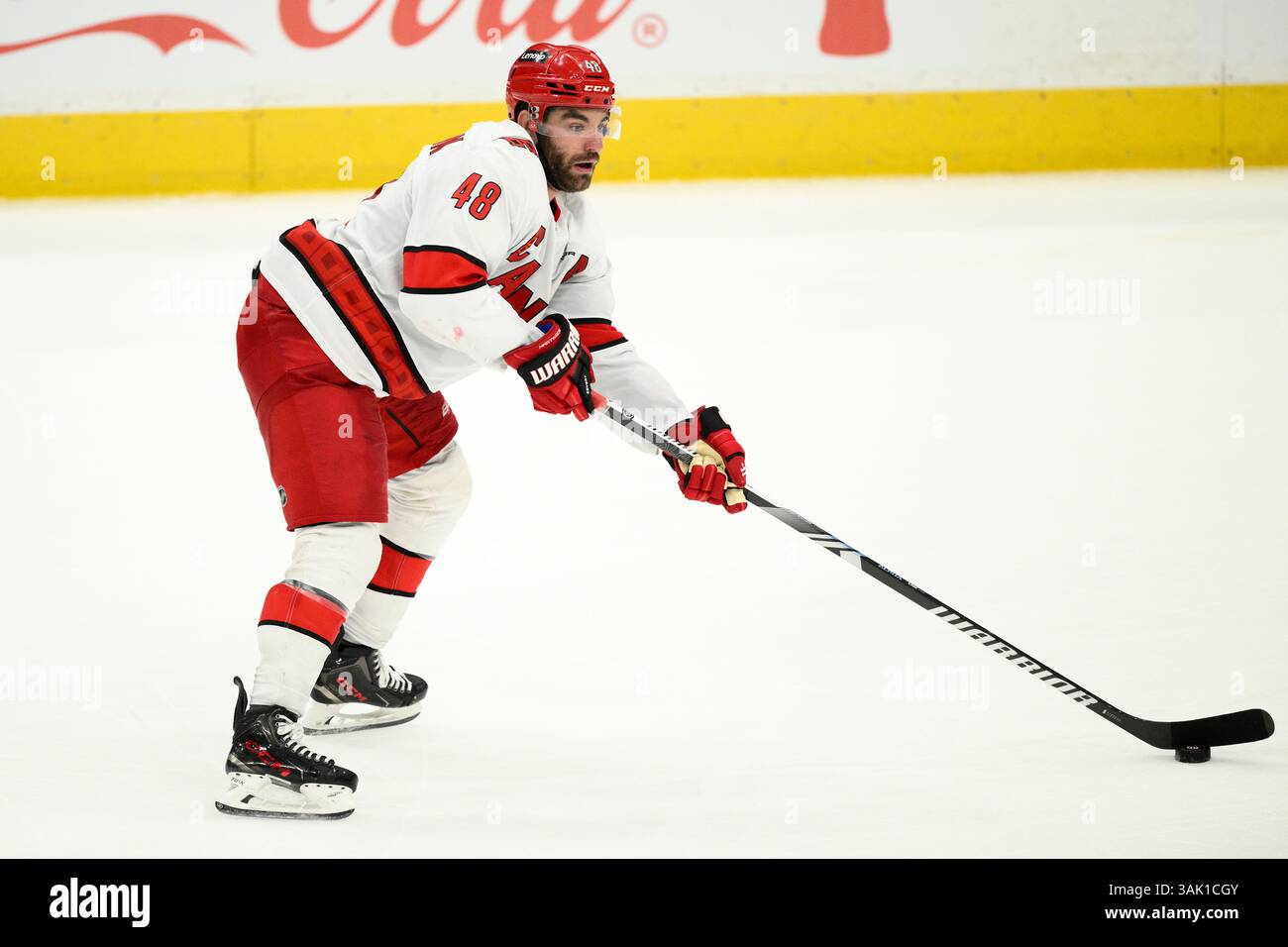 Carolina Hurricanes left wing Jordan Martinook (48) in action during ...