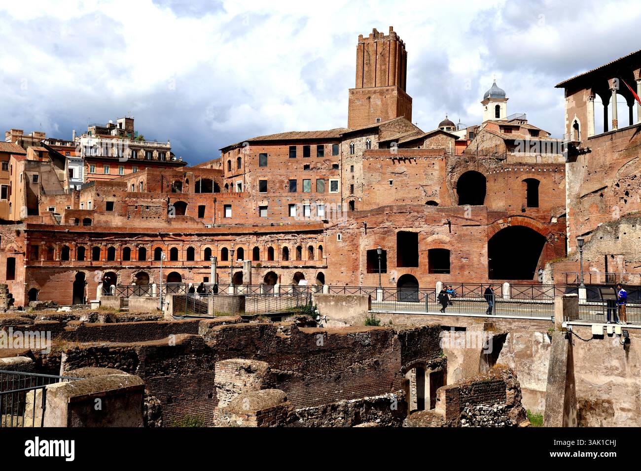 Historic ruins in the Roman Forum in Rome Italy Stock Photo - Alamy