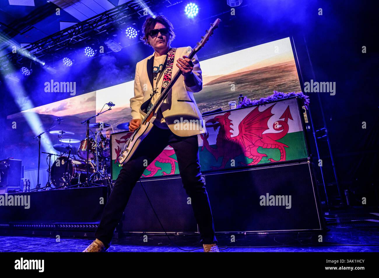 Glasgow, UK. 11th Apr, 2025. Nicky Wire performs live on stage at the ...