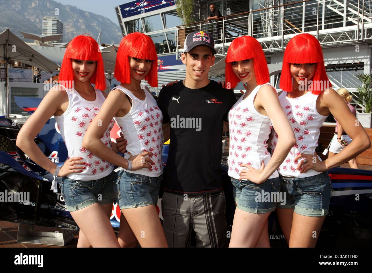 May 23, 2009 - Monte Carlo, Monaco - Crazy Horse Dancers with driver ...