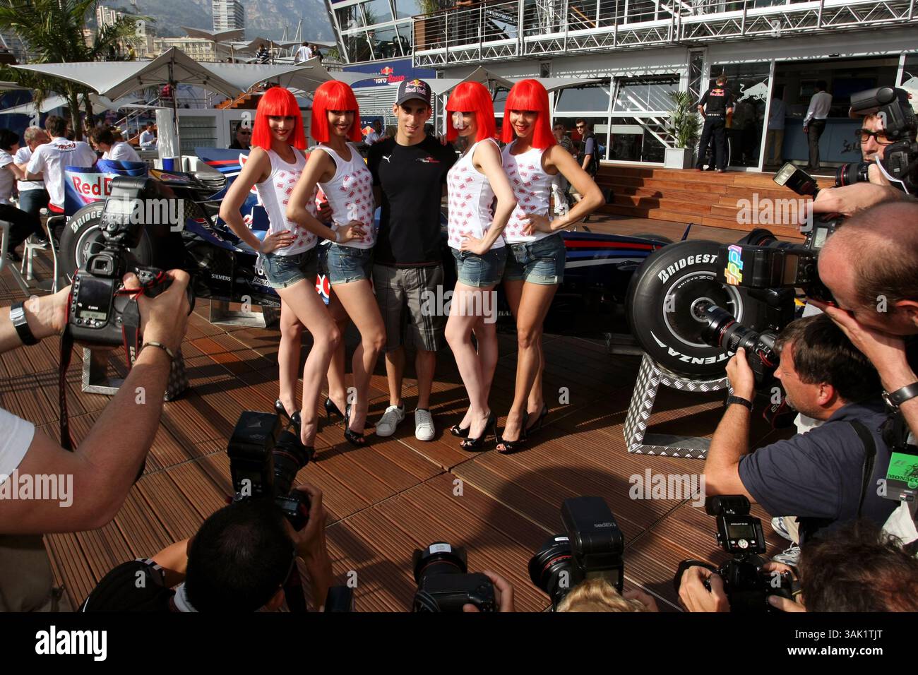 May 23, 2009 - Monte Carlo, Monaco - Crazy Horse Dancers with driver ...