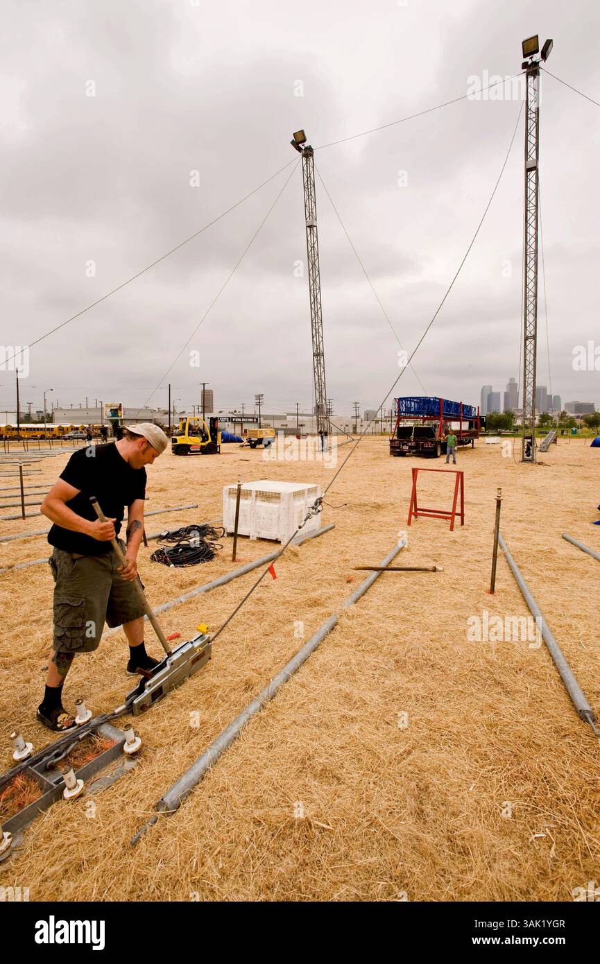 May 30, 2009 - Los Angeles, California, USA - ISAAC MARSHALL adjusts ...