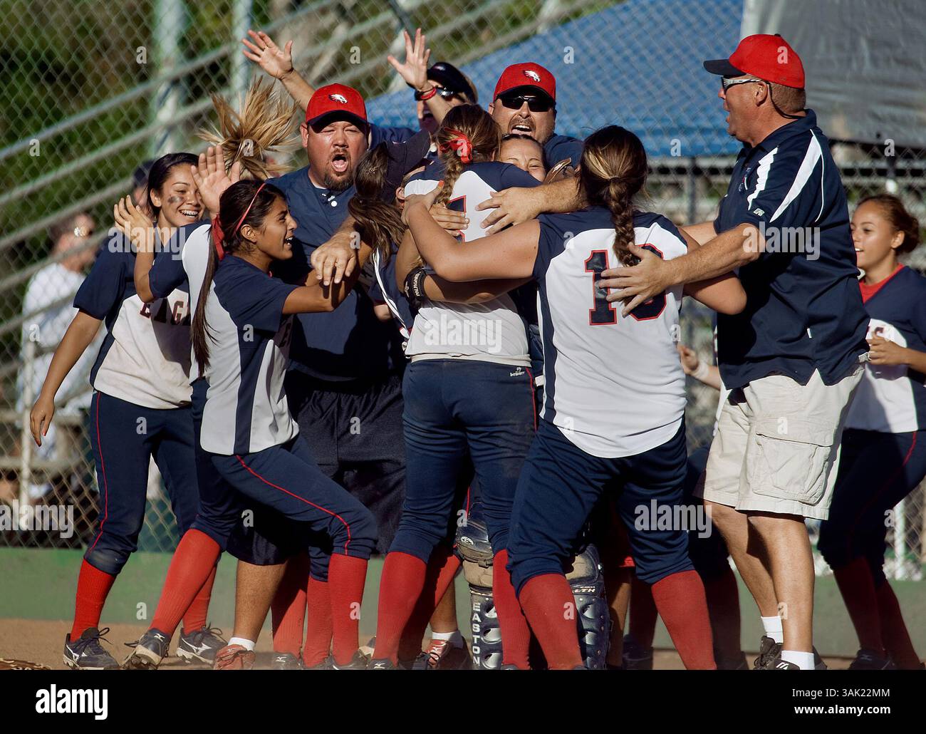 The coaches and players of the Pleasant Grove High School Girls ...