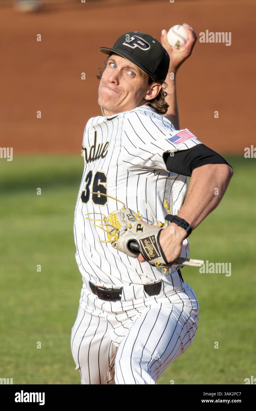 Purdue pitcher Carter Doorn (36) delivers a pitch during an NCAA ...