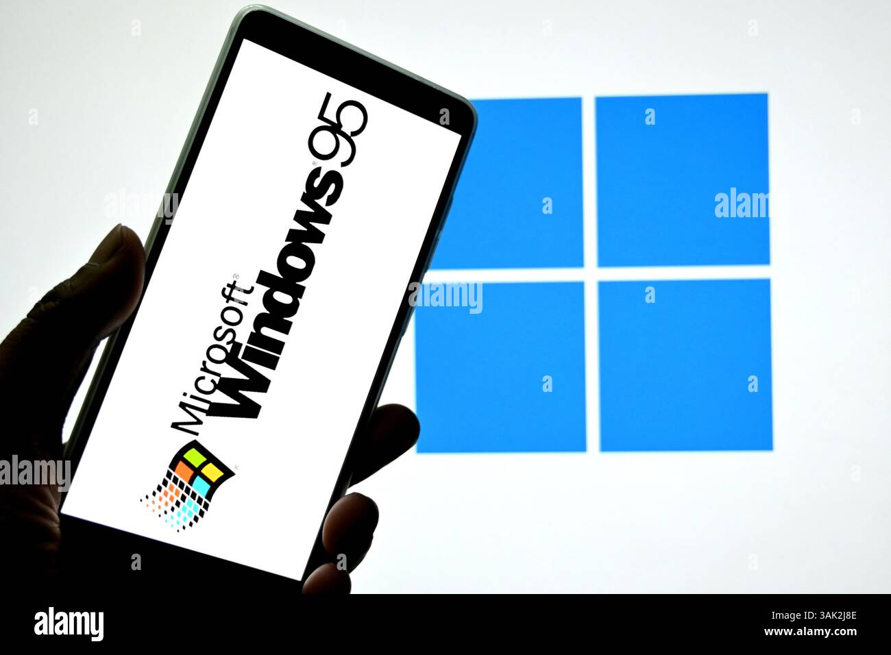 India. 10th Apr, 2025. In this photo illustration, a Microsoft Windows ...