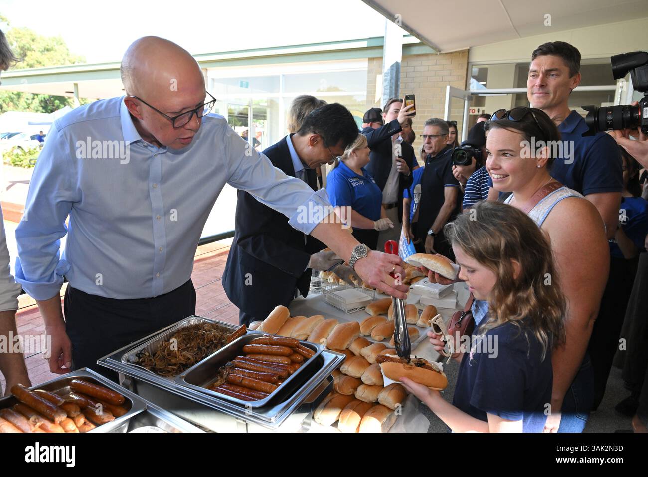 Perth, Australia. 12th Apr, 2025. Leader of the Opposition Peter Dutton ...