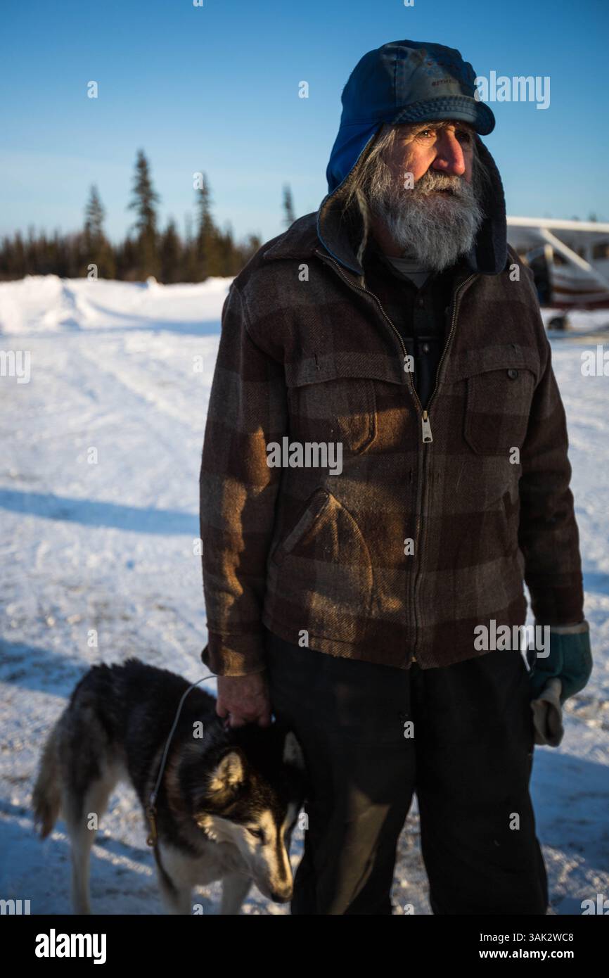 March 10, 2015 - Manley Hot Springs, Alaska, U.S. - Charlie Boulding, a ...