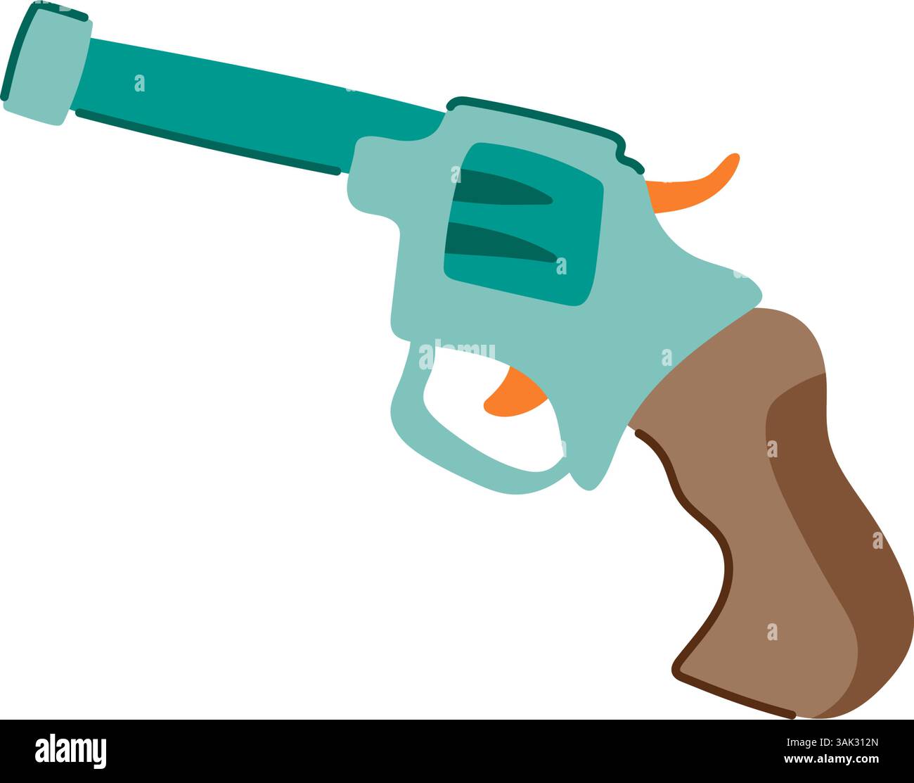 fun cap gun toy cartoon vector illustration Stock Vector Image & Art ...