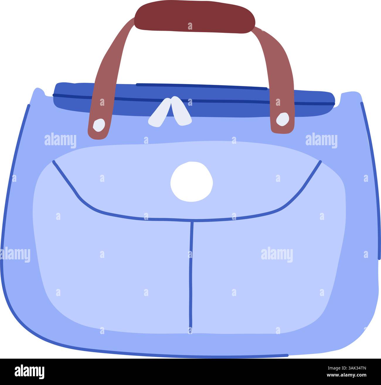 compact carry on bag cartoon vector illustration Stock Vector Image ...