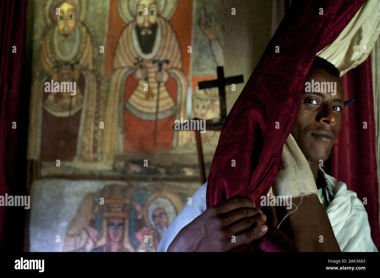 July 18, 2012 - Mauritius - Debre Sina Maryam church, Lake Tana, Bahir ...