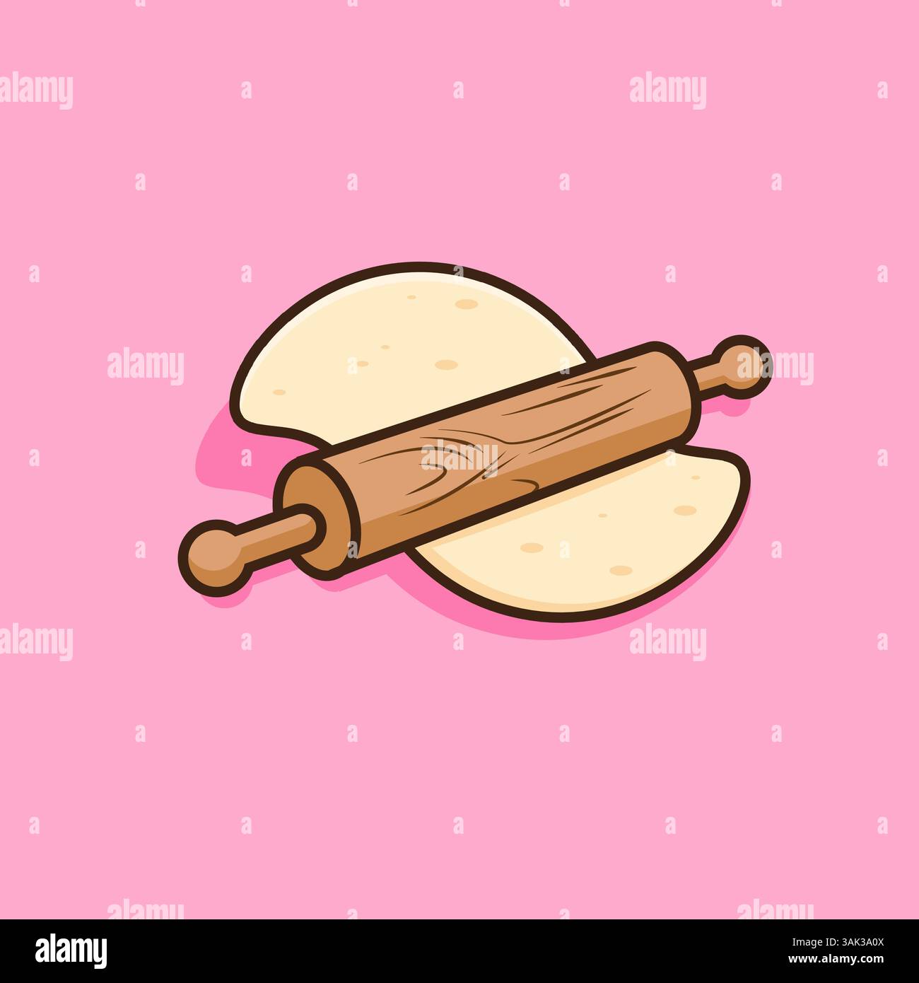 Roll cooking Stock Vector Images - Alamy