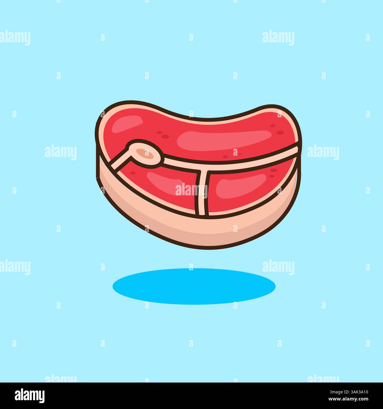 Illustration of meat and beef cartoon design vector Stock Vector Image ...