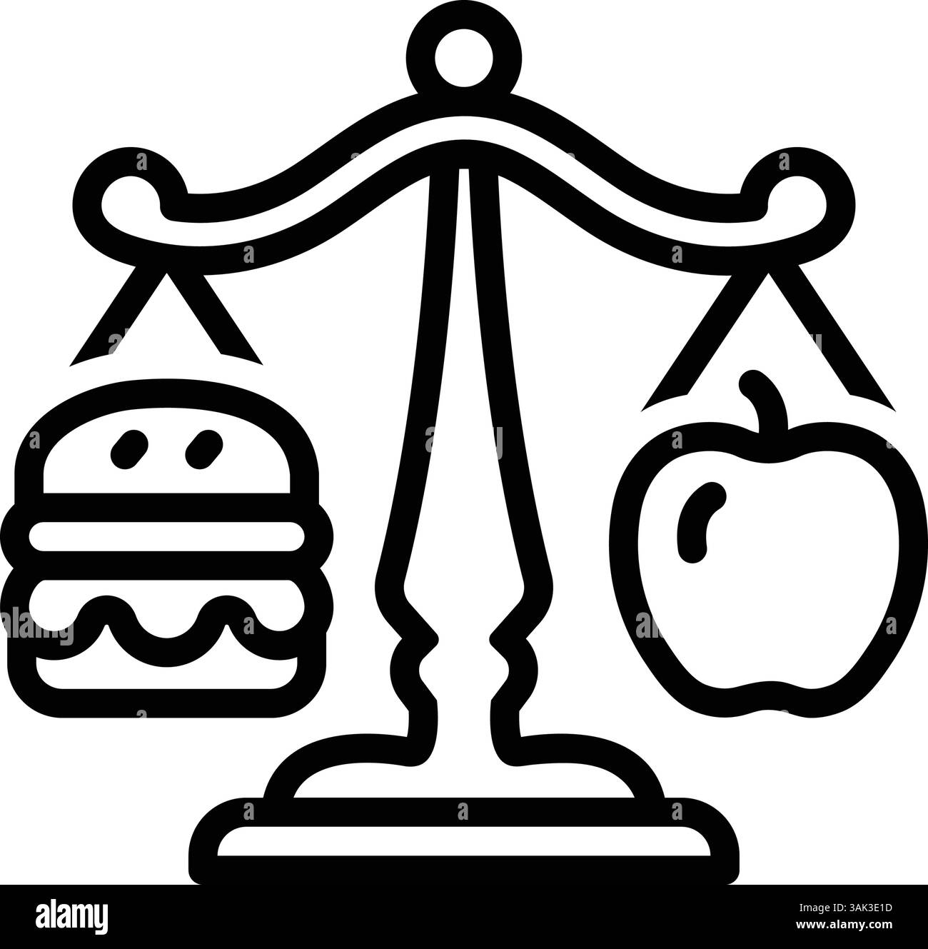 Balanced nutrition icon Cut Out Stock Images & Pictures - Alamy