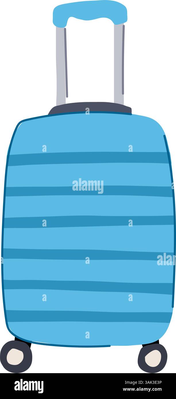 expandable hard shell suitcase cartoon vector illustration Stock Vector ...