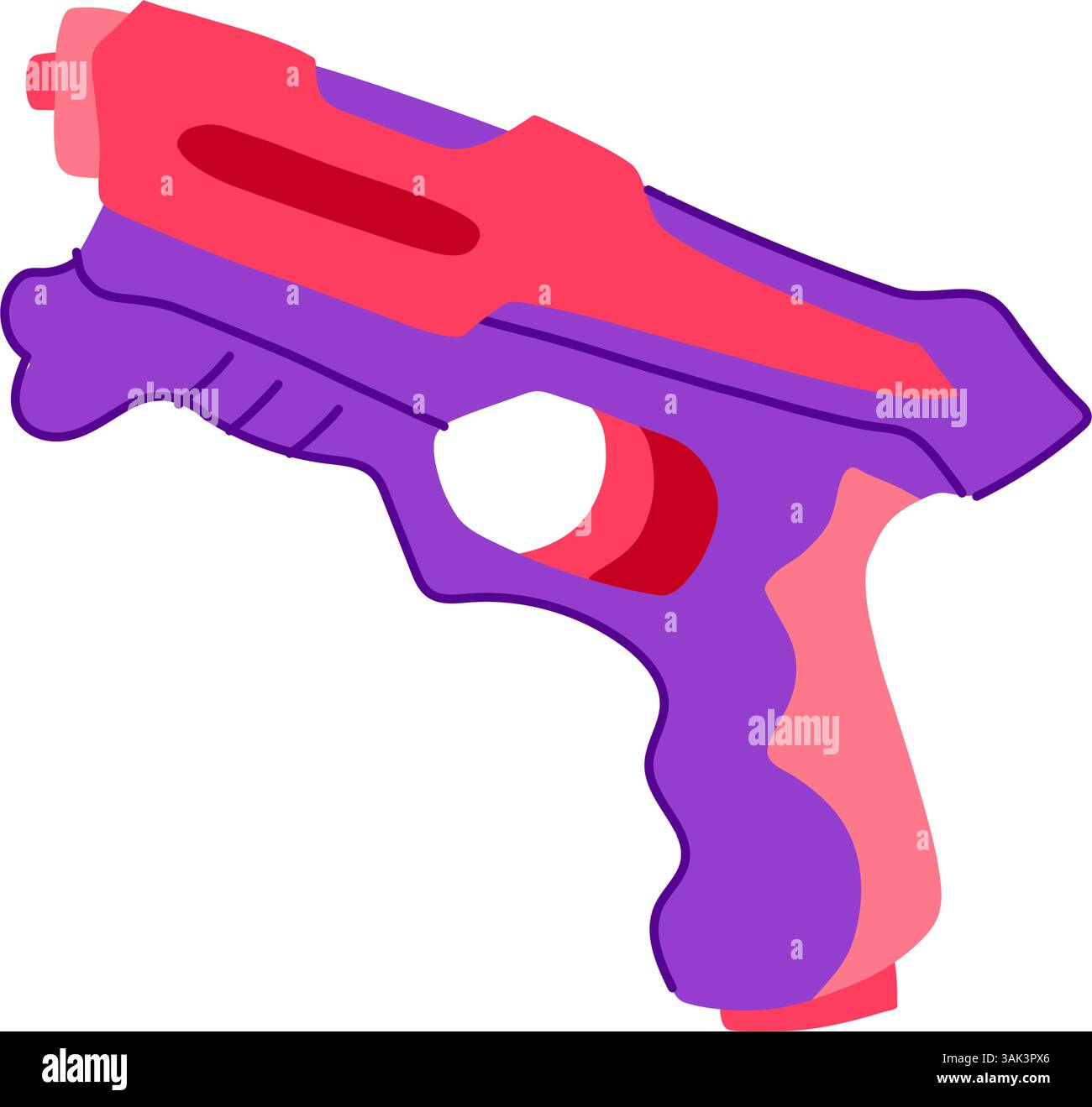 game laser tag gun toy cartoon vector illustration Stock Vector Image ...