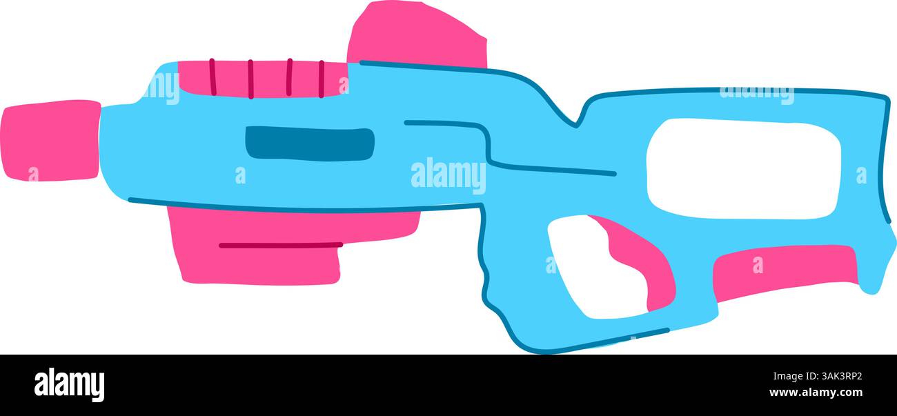 blaster laser tag gun toy cartoon vector illustration Stock Vector ...