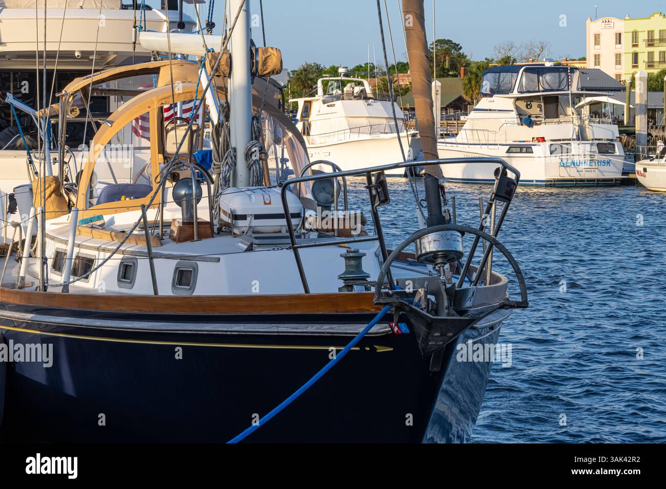 Yachts at Fernandina Harbor Marina on the Amelia River in Downtown ...
