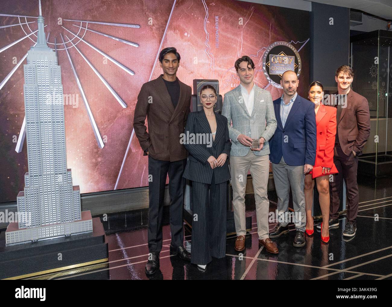 New York, NY, April 11, 2025: Michael Maliakel, Sarah Hyland, Austin ...