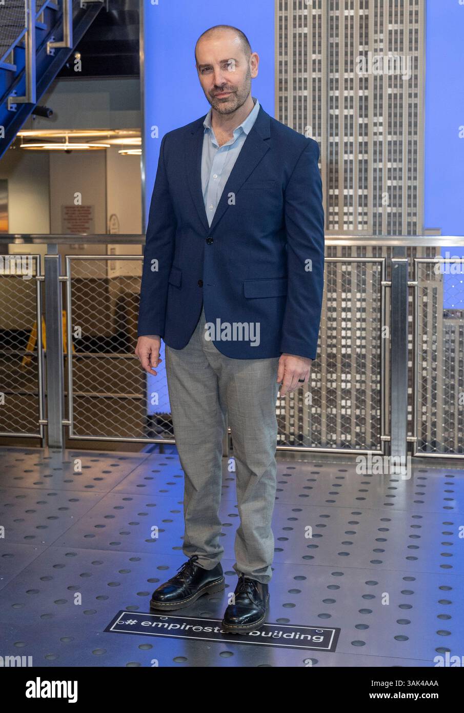 Charlie Pollock attends ceremonial lighting of Empire State Building in ...