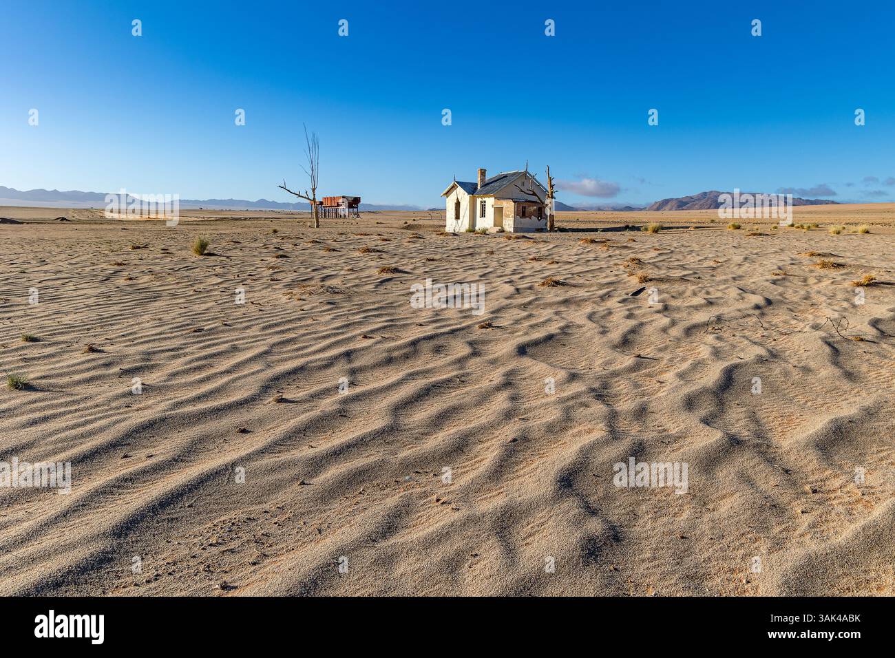 The abandoned railway station Garub from the German colonial era on the ...