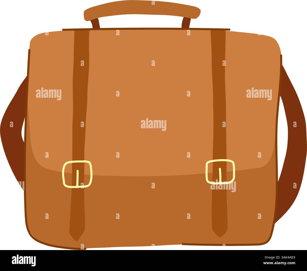 casual messenger bag cartoon vector illustration Stock Vector Image ...
