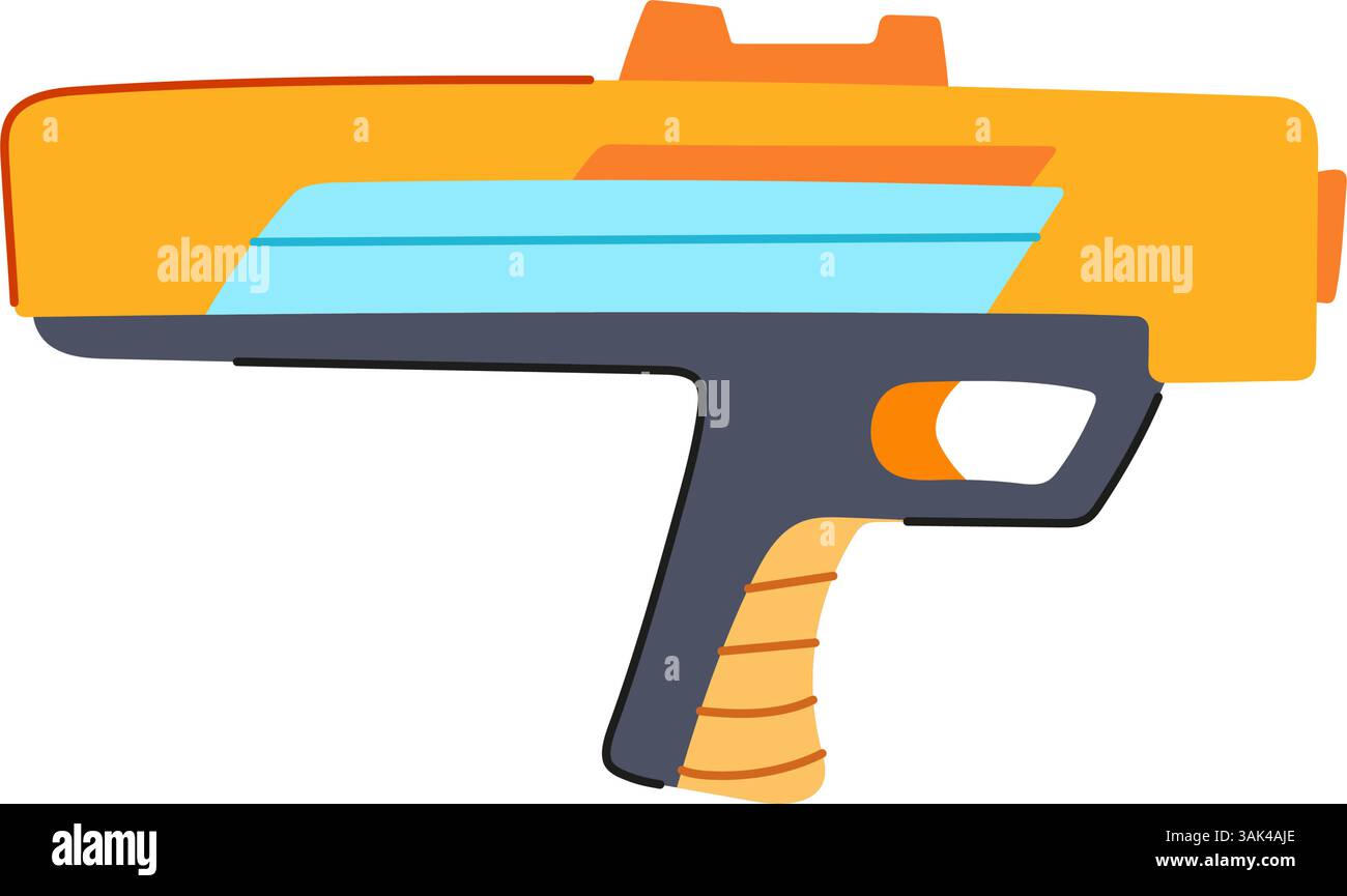 foam nerf gun toy cartoon vector illustration Stock Vector Image & Art ...
