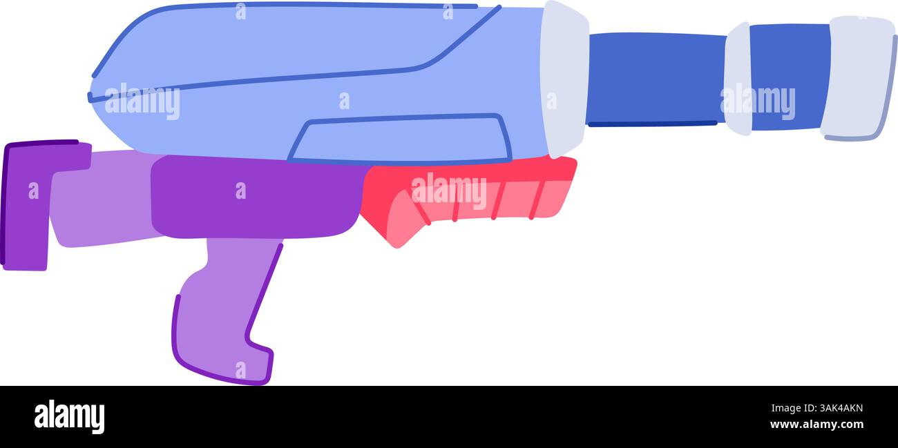 hasbro nerf gun toy cartoon vector illustration Stock Vector Image ...