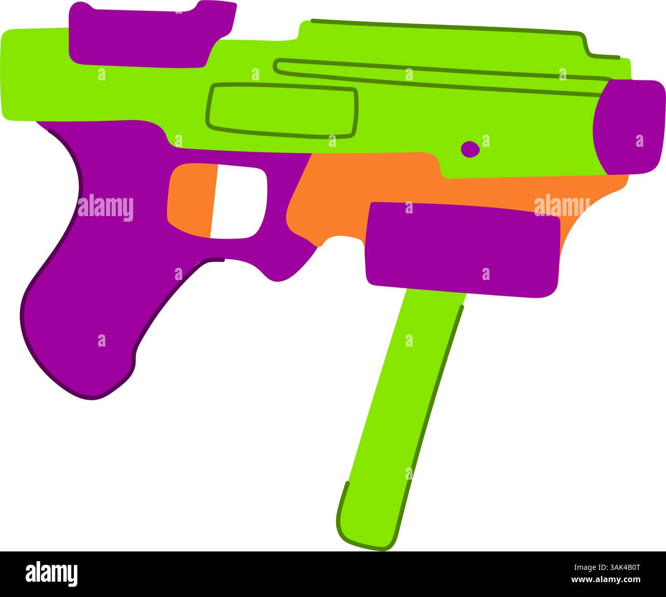 mega nerf gun toy cartoon vector illustration Stock Vector Image & Art ...