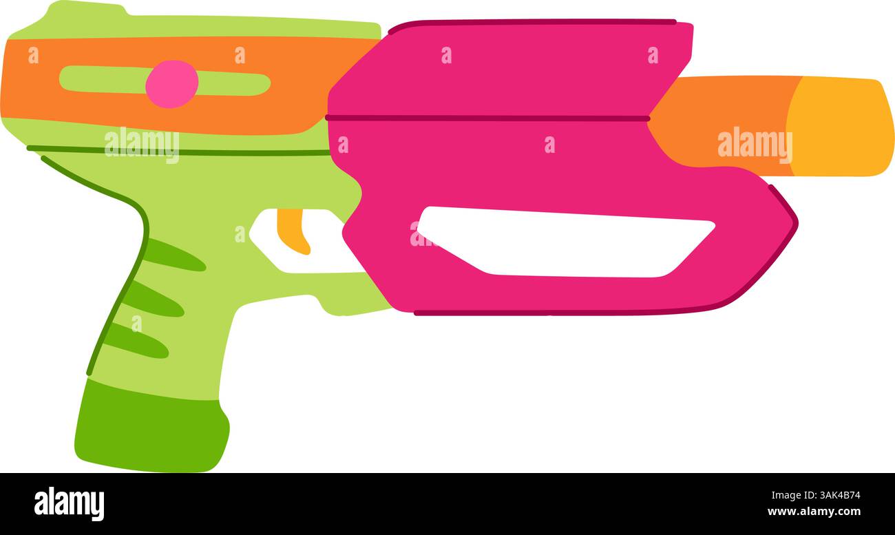 accustrike nerf gun toy cartoon vector illustration Stock Vector Image ...
