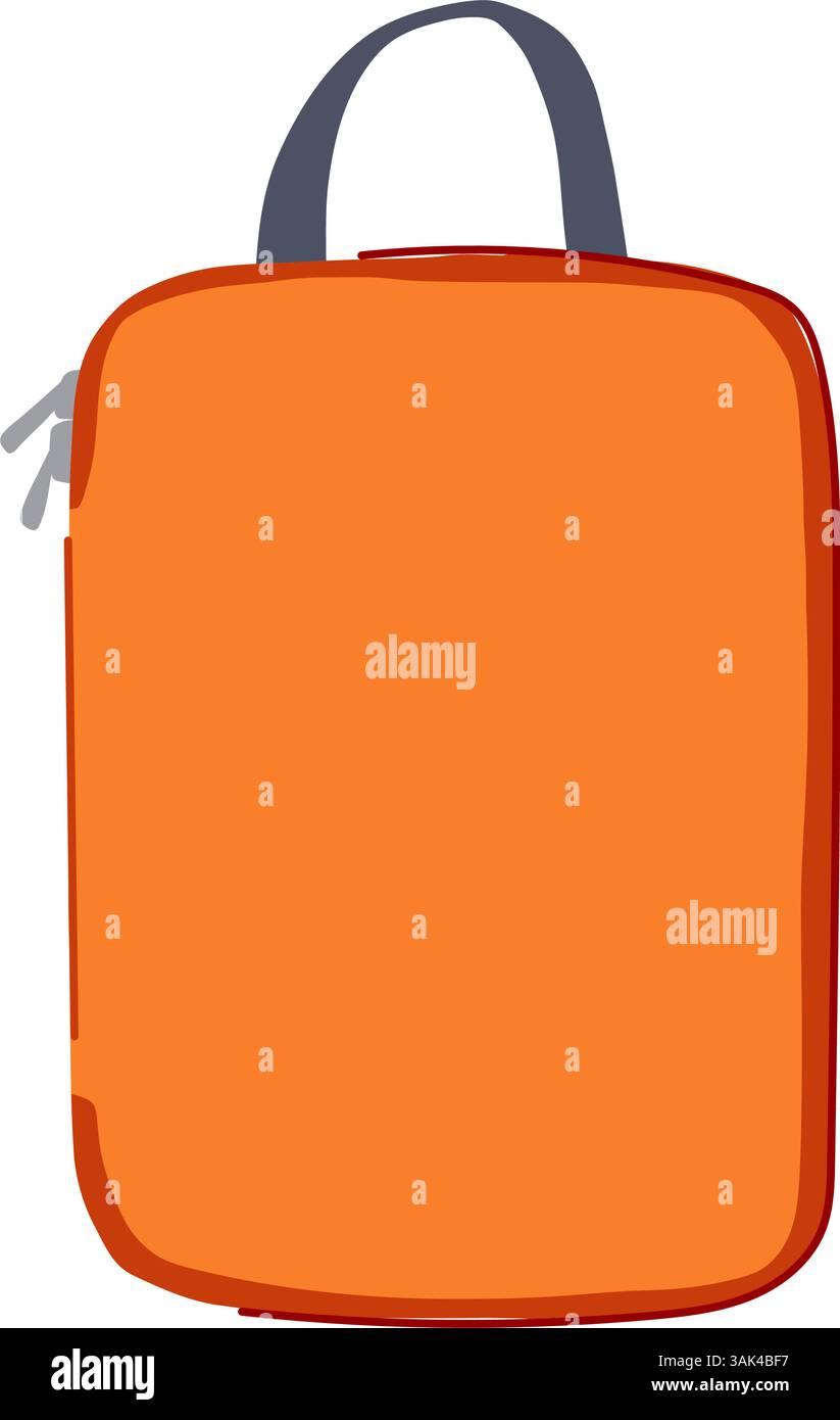 luggage packing cube cartoon vector illustration Stock Vector Image ...