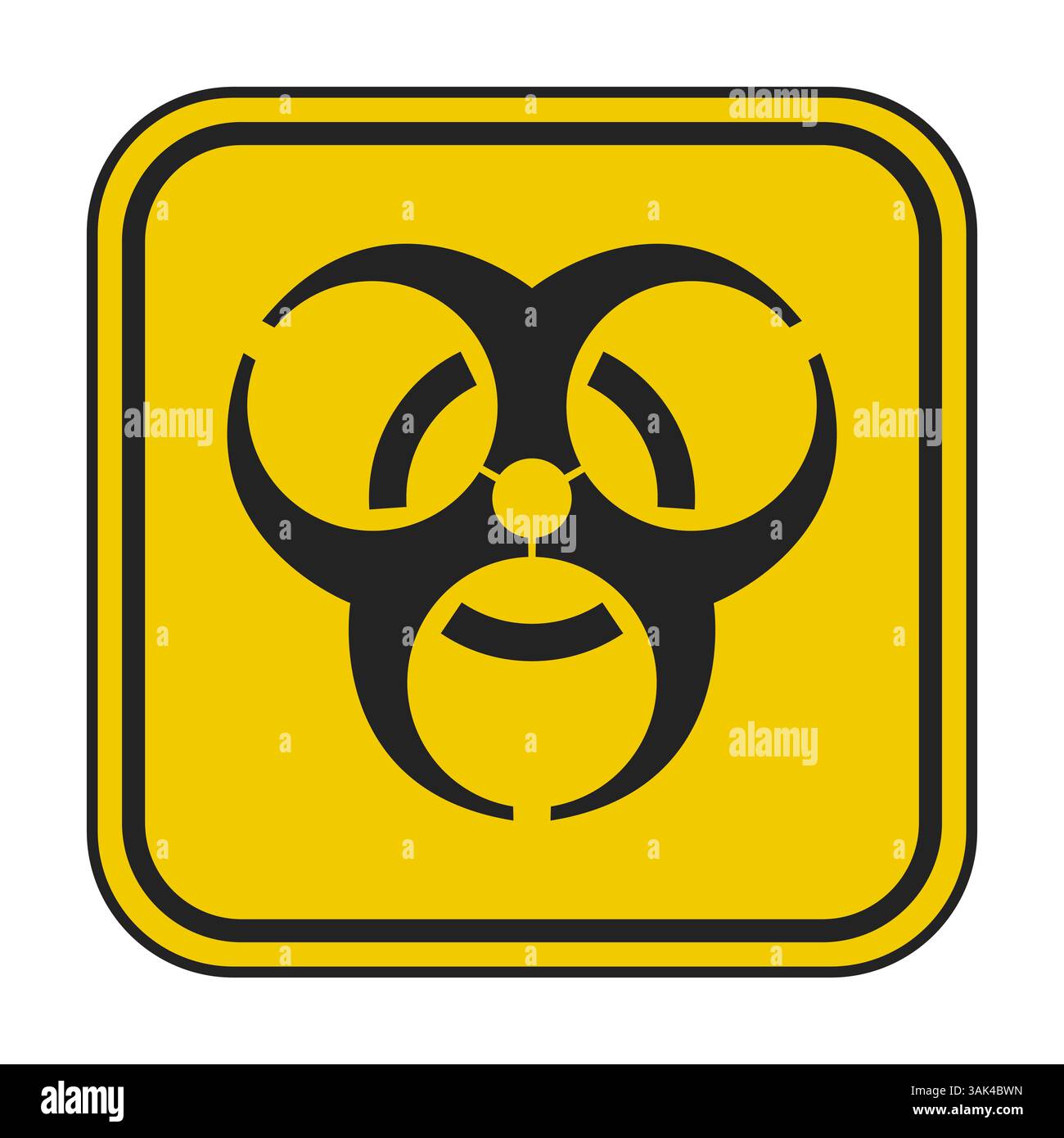 Exclamation danger sign flat icon Stock Vector Image & Art - Alamy