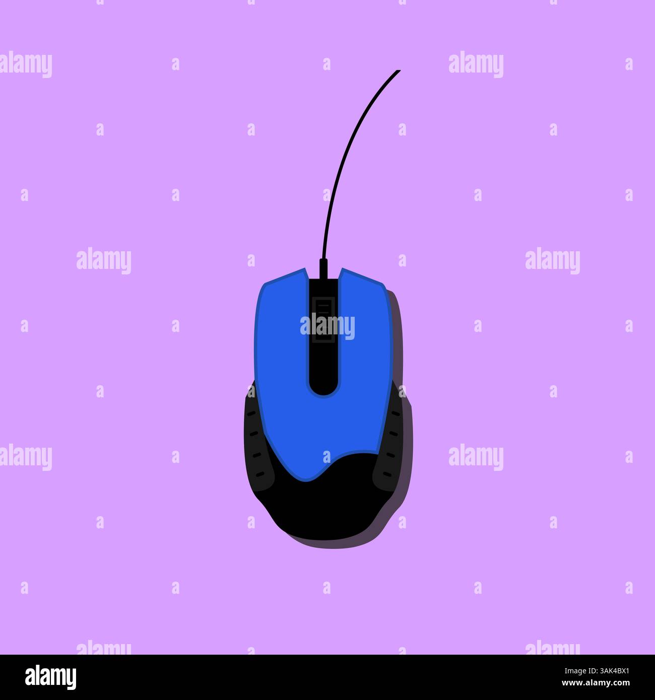 Vector flat icon in flat style computer mouse with wire Stock Vector ...