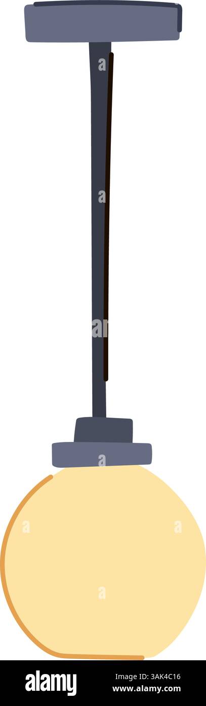 glass pedant lights cartoon vector illustration Stock Vector Image ...