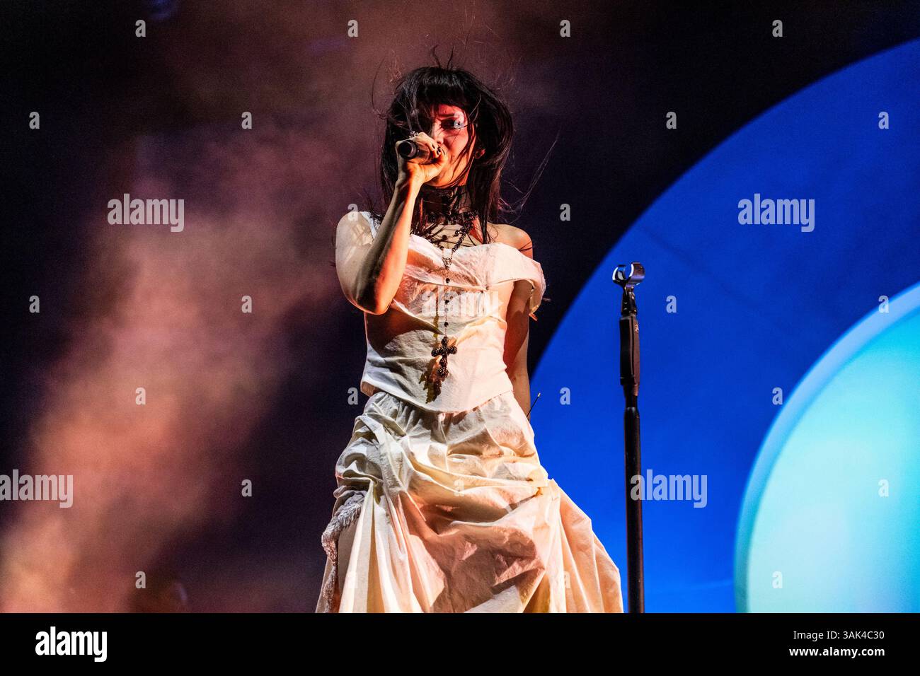 Maria Zardoya of The Marías performs during the first weekend of the ...