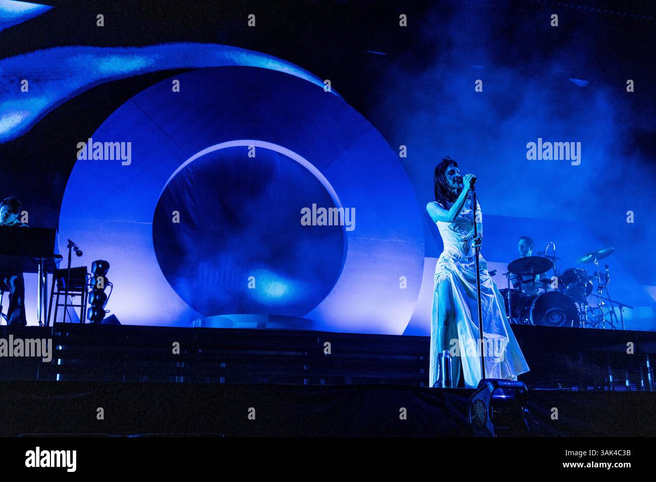 Maria Zardoya of The Marías performs during the first weekend of the ...