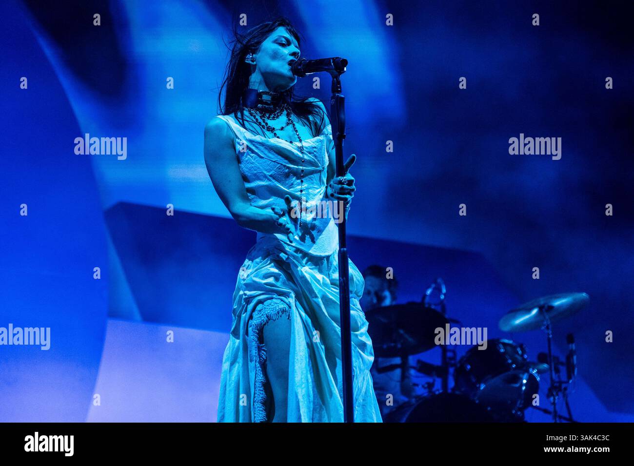 Maria Zardoya of The Marías performs during the first weekend of the ...