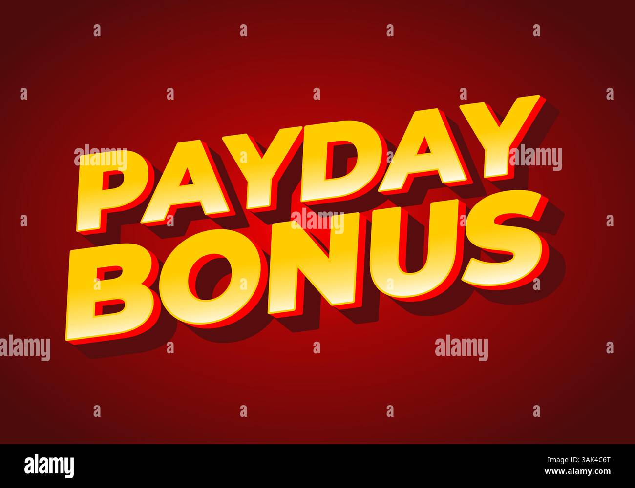 Payday bonus. Text effect design for social media and print promotion ...