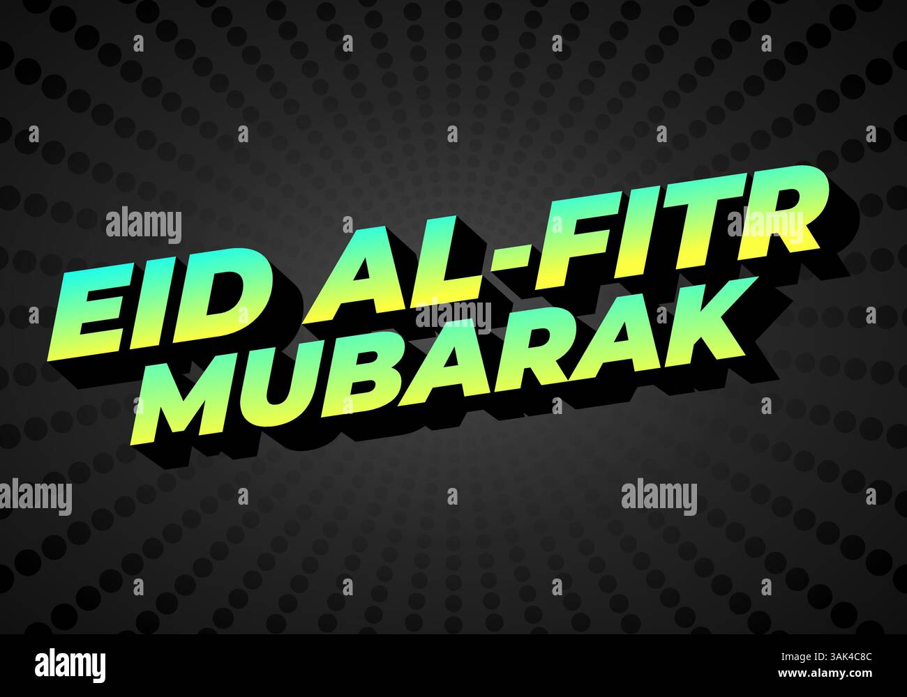 Eid Al Fitr mubarak. Text effect design for advertising needs or social ...